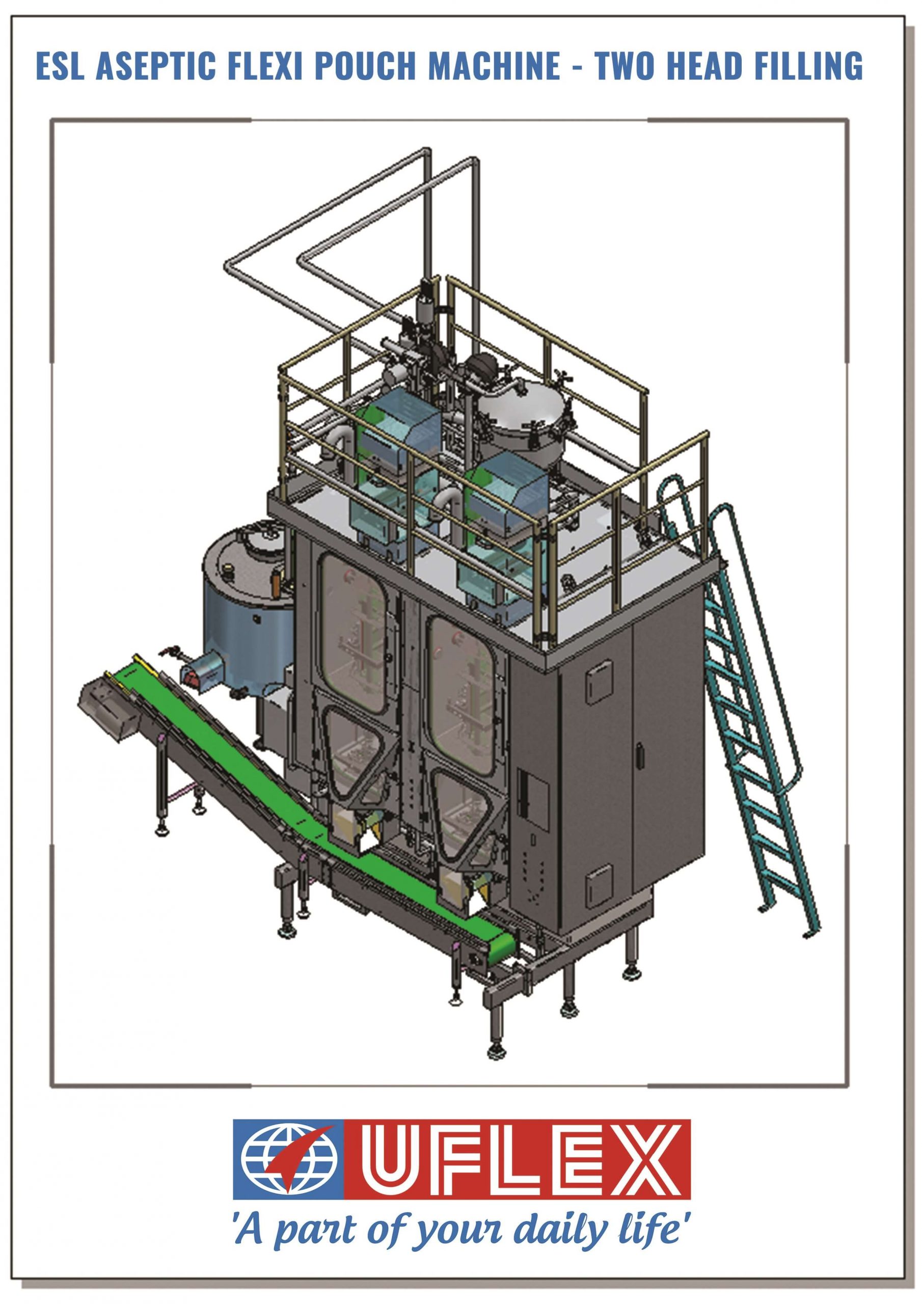 UFlex Launches ESL Aseptic Flexi-Pouch Machine for Packaging