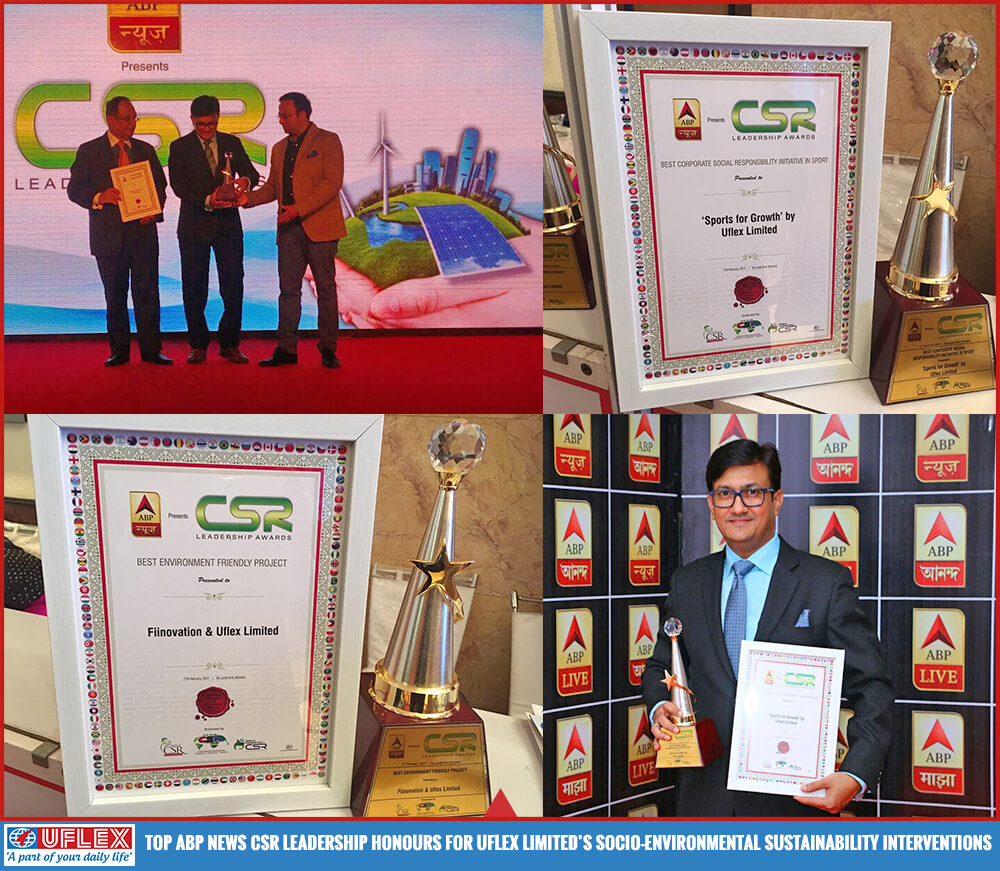 Top ABP News CSR Leadership Honours For UFlex Limited